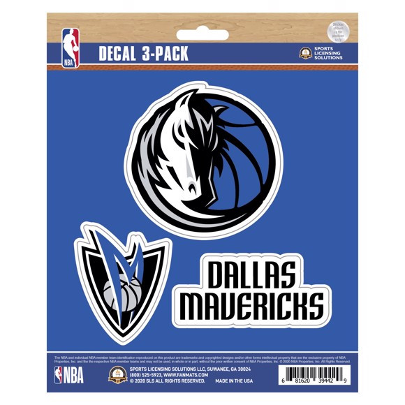 Dallas Mavericks NBA Decal Set - Dragon Sports