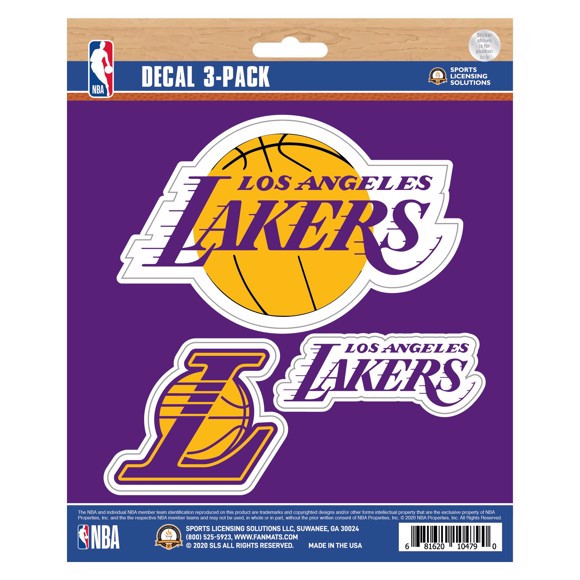 Los Angeles Lakers NBA Decal Set - Dragon Sports