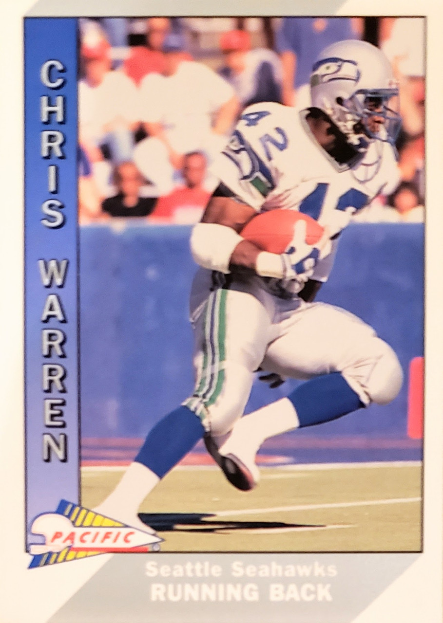 Chris Warren - Seattle Seahawks - 1991 Pacific Card #489 - Dragon Sports