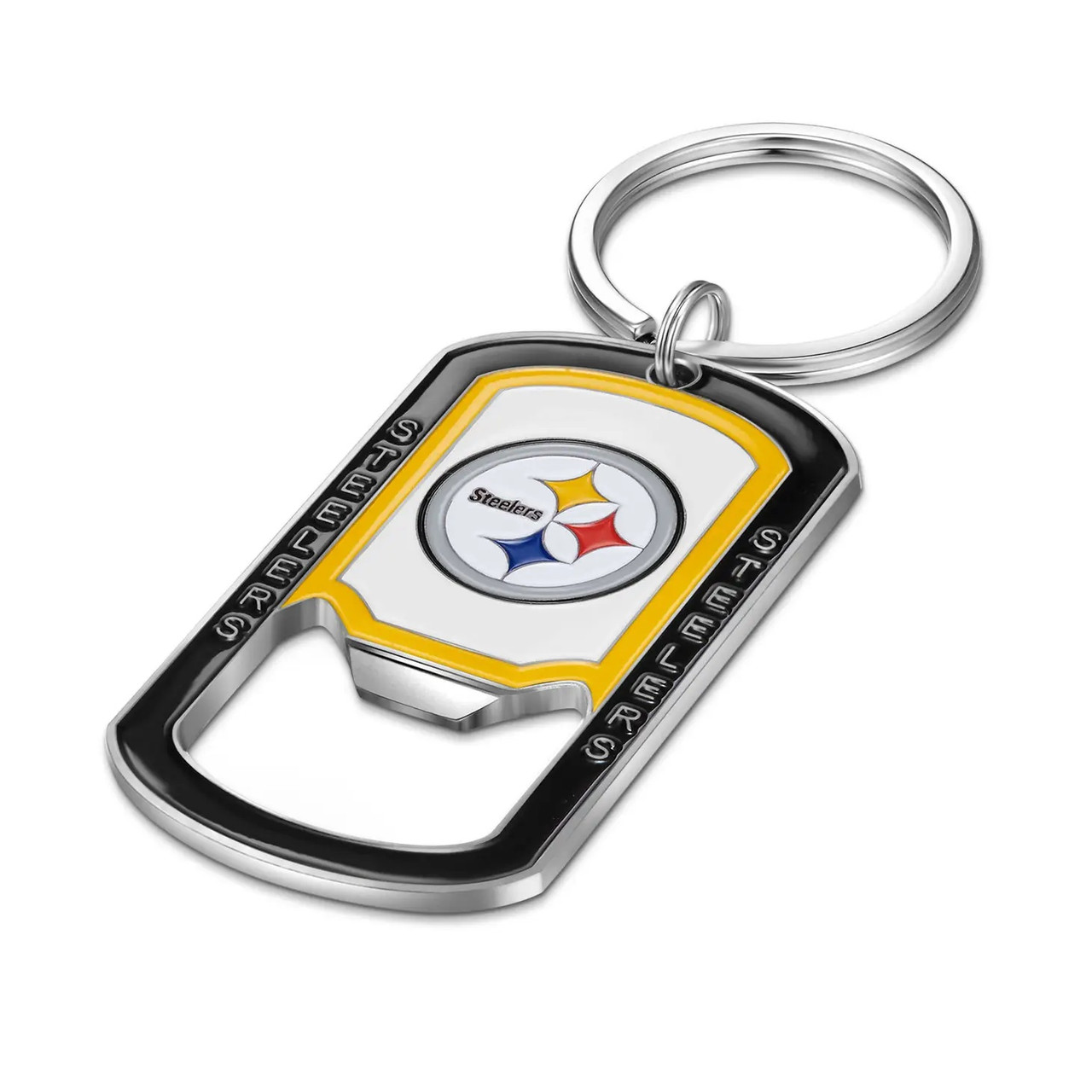 Pittsburgh Steelers NFL Stainless Steel Tag Key Chain - Dragon Sports
