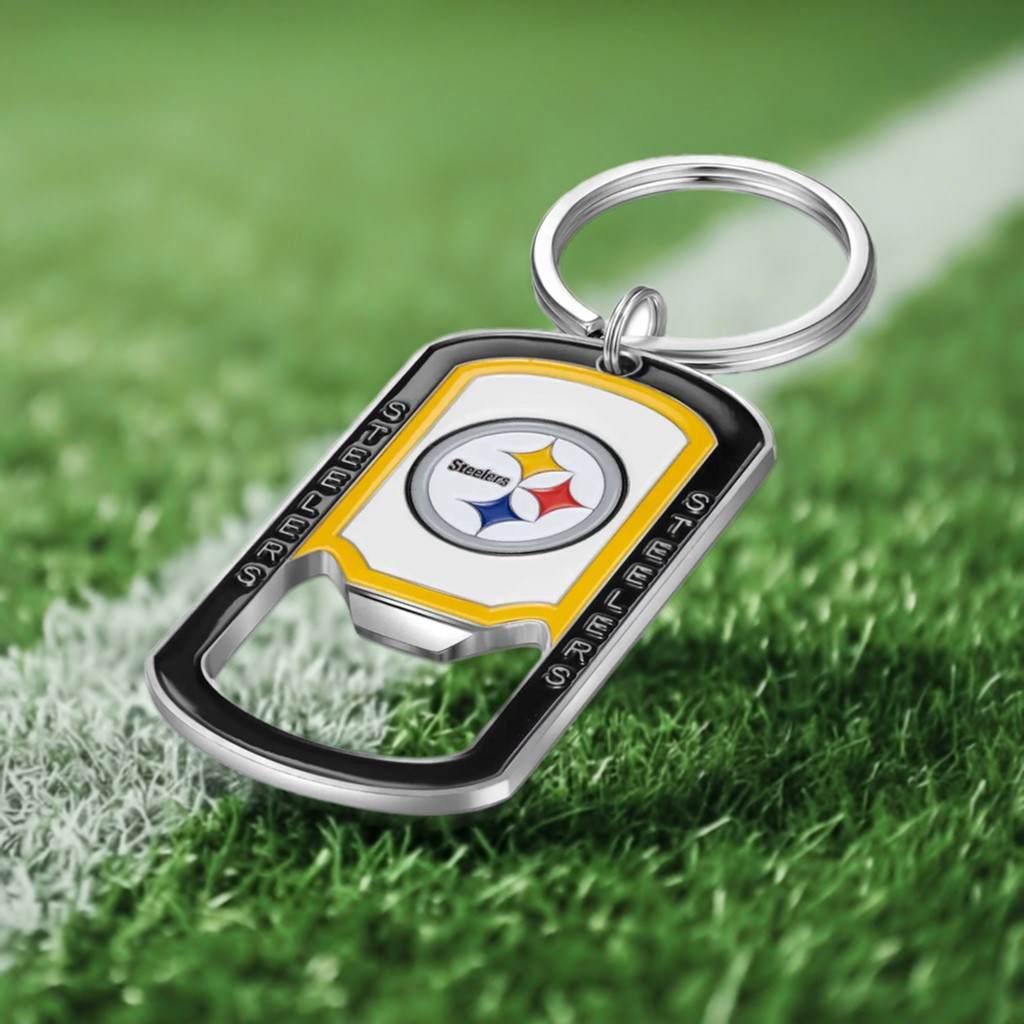 Pittsburgh Steelers NFL Stainless Steel Tag Key Chain - Dragon Sports