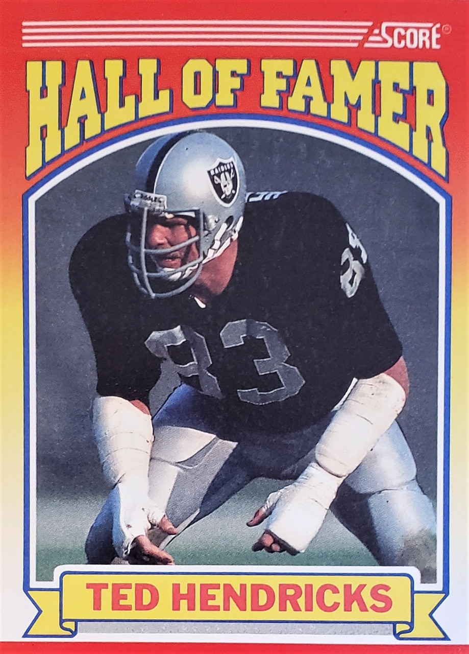 Ted Hendricks - Los Angeles Raiders - 1990 Score Hall Of Famers Card ...