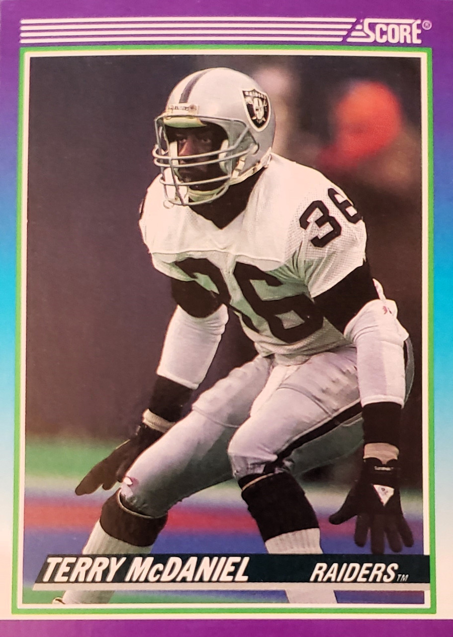 Terry McDaniel - Los Angeles Raiders - 1990 Score Card #521 - Dragon Sports