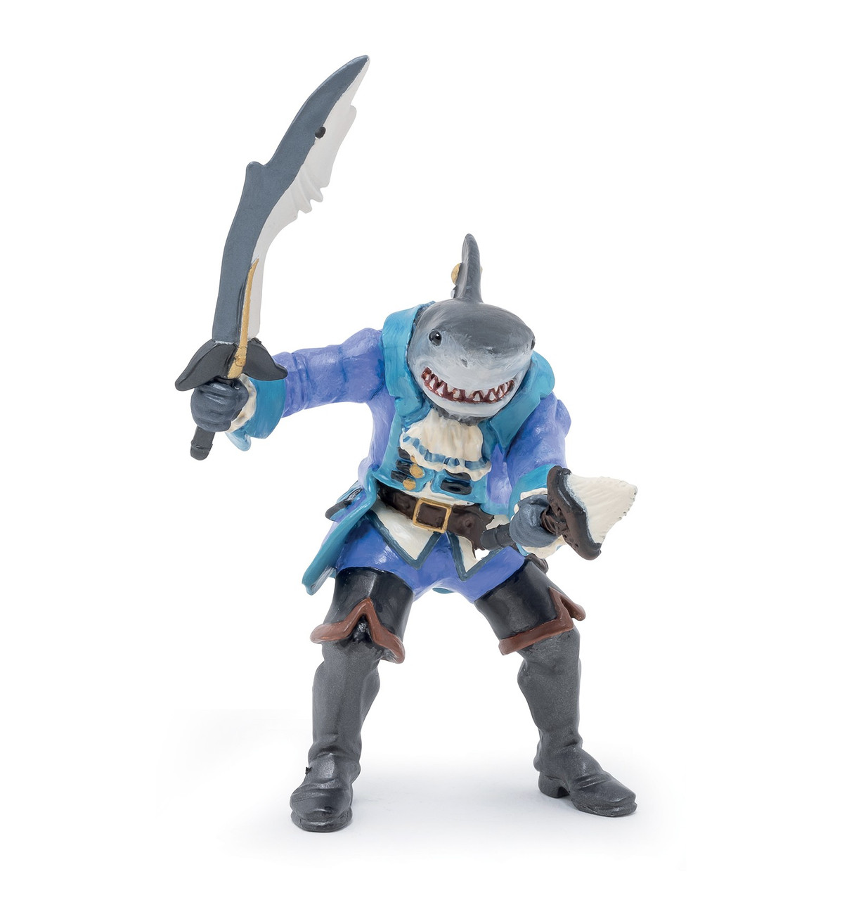 Shark Mutant Pirate Action Figure - Battle Ready - Dragon Sports