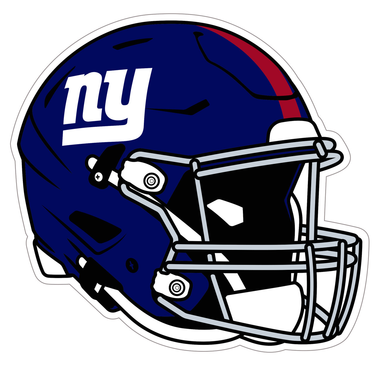 New York Giants NFL Large Helmet Decal Sticker - 7" Vinyl Graphic