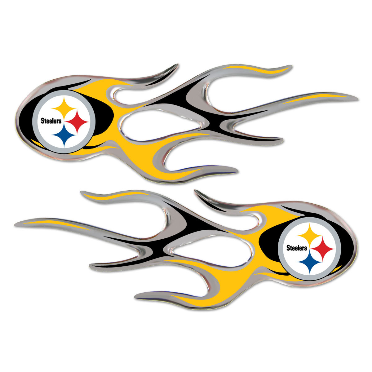 Pittsburgh Steelers NFL Flame Graphic Decals - Dragon Sports