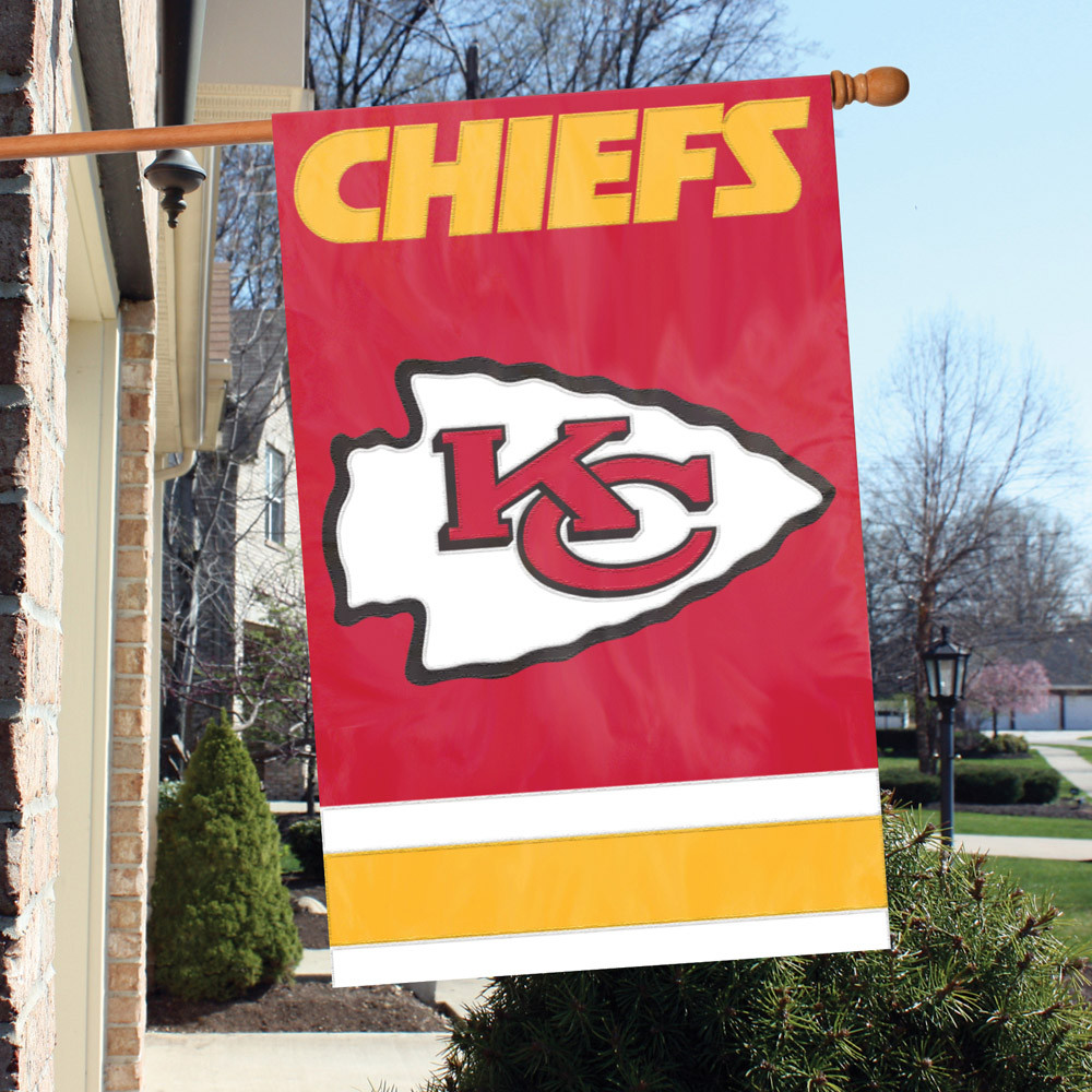 Kansas City Chiefs 2 Sided Vertical Banner Flag - Dragon Sports