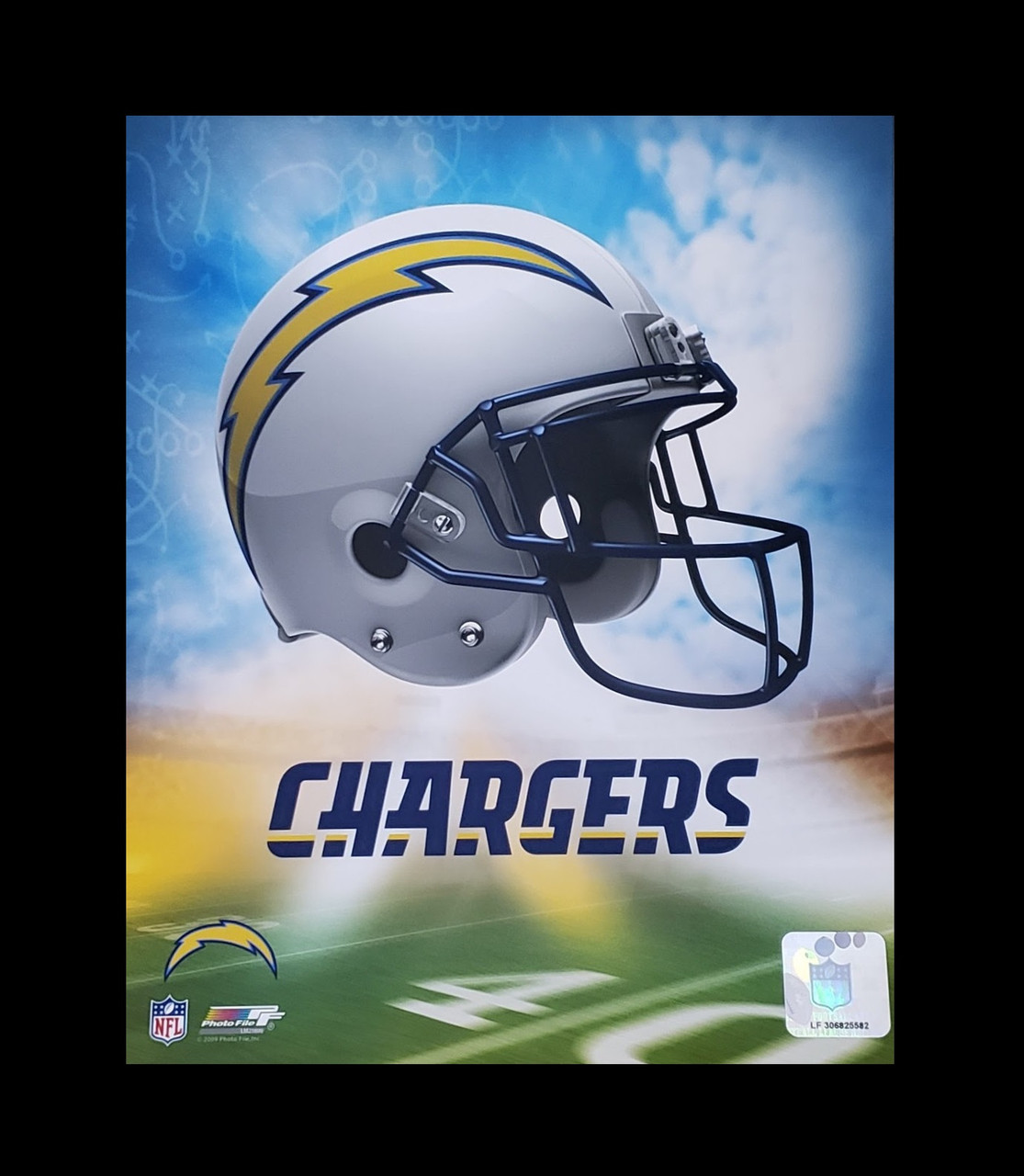 Los Angeles Chargers NFL Helmet Logo Photo - 8" x 10" - Dragon Sports