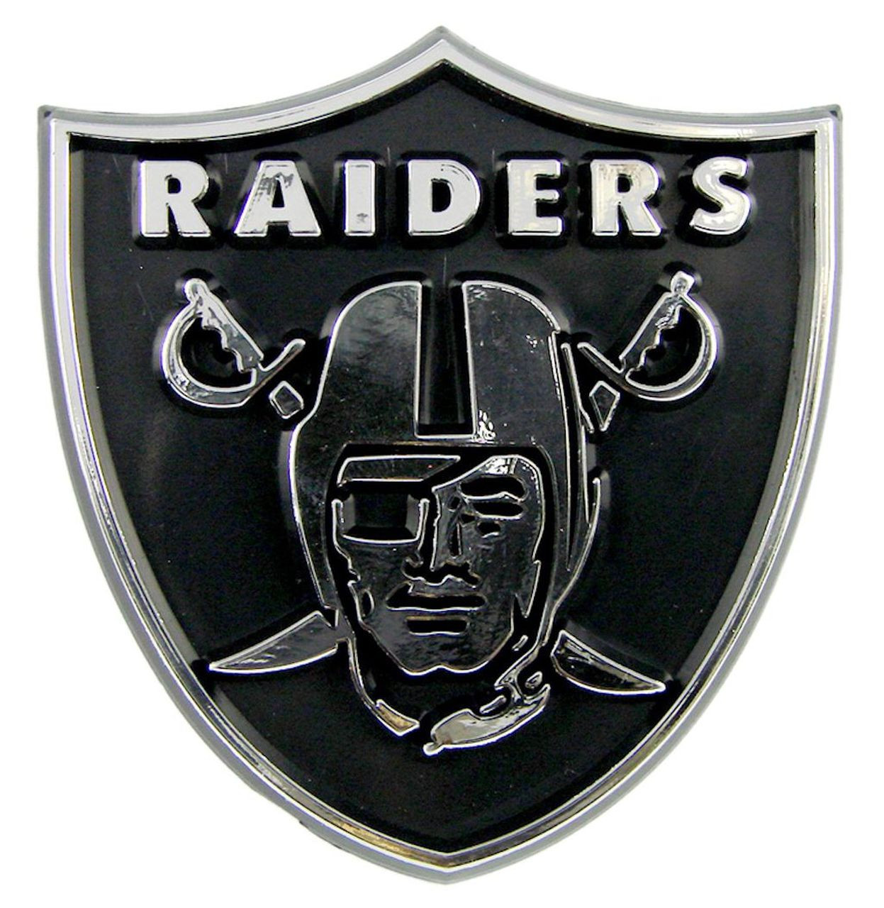 Las Vegas Raiders Molded Chrome Emblem - Dragon Sports