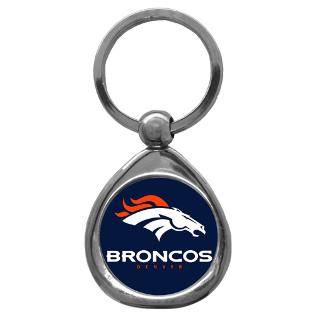 Denver Broncos NFL Chrome Key Chain - Dragon Sports