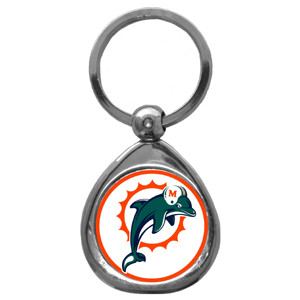 Miami Dolphins NFL Chrome Key Chain - Dragon Sports