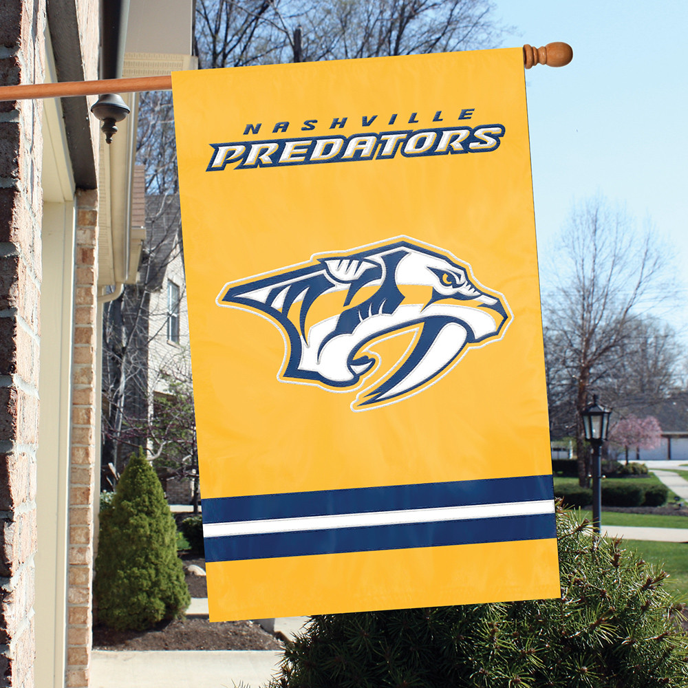 Nashville Predators 2 Sided Vertical Banner Flag - Dragon Sports