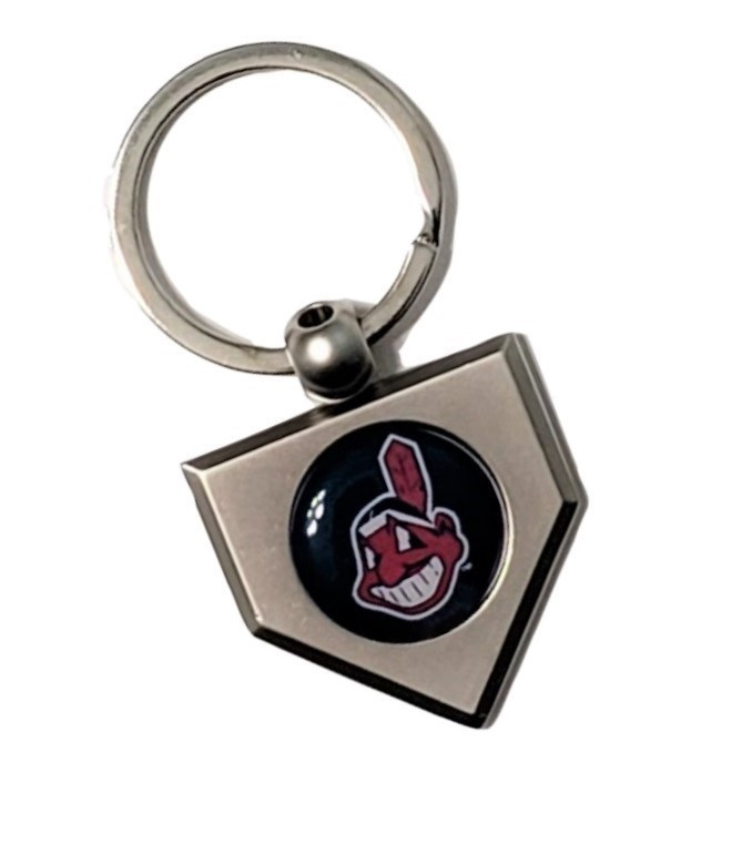 Cleveland Indians MLB Home Plate Key Chain - Dragon Sports