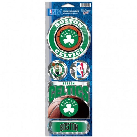 Boston Celtics NBA Prismatic Decal Sticker Set - Dragon Sports