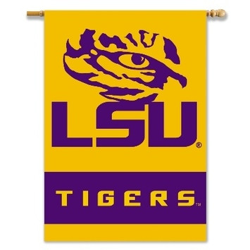 LSU Tigers 2 Sided 28 X 40 Banner Flag - Dragon Sports