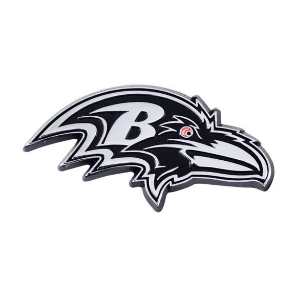 Baltimore Ravens License Plate Frame Chrome Metal - Dragon Sports