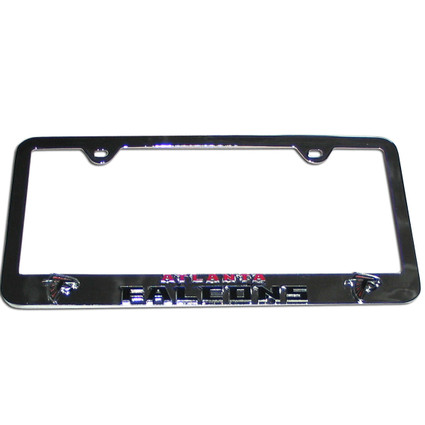 Atlanta Falcons 3D Chrome License Plate Frame - Dragon Sports