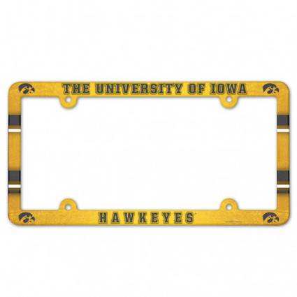 Iowa Hawkeyes Color License Plate Frame - Dragon Sports