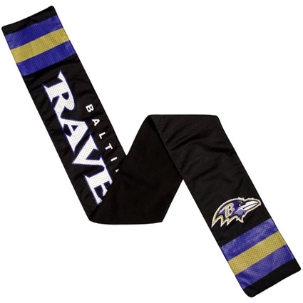 Baltimore Ravens NFL Polar Fleece - Jersey Style Scarf - Logo ...