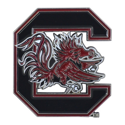 South Carolina Gamecocks Color Metal Emblem - Dragon Sports
