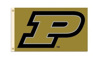 Purdue Boilermakers NCAA Gold Flag - Dragon Sports