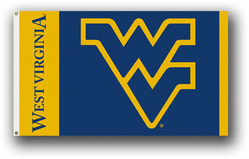 West Virginia Mountaineers NCAA Flag Wordmark - Dragon Sports