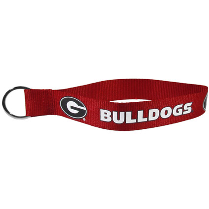 Georgia Bulldogs NCAA Red Lanyard Keychain - Team Logo and Wordmark ...