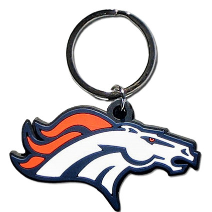 Denver Broncos NFL Flex Logo Keychain - Dragon Sports
