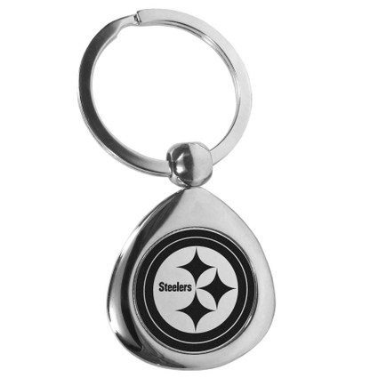 Pittsburgh Steelers Round Teardrop Key Chain - Dragon Sports