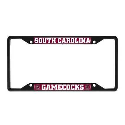 South Carolina Gamecocks Black Metal License Plate Frame - Dragon Sports