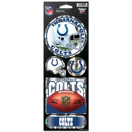 Indianapolis Colts NFL Prismatic Decal Sticker Set - Dragon Sports