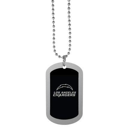 Los Angeles Chargers NFL Chrome Tag Necklace - Dragon Sports