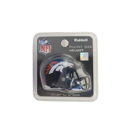 Denver Broncos NFL Pocket Pro Mini Helmet - Dragon Sports