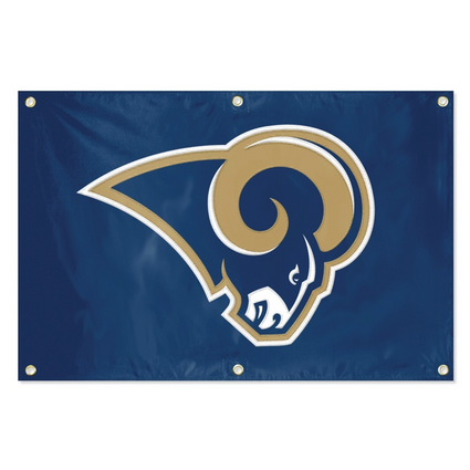 Los Angeles Rams Logo Banner Flag - Dragon Sports
