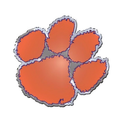 Clemson Tigers NCAA Aluminum Color Emblem - Dragon Sports
