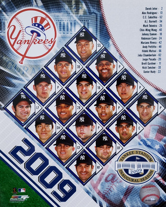 New York Yankees MLB 2009 Player Collage Photo - Dragon Sports