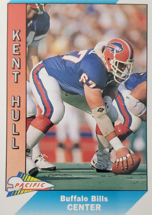Kent Hull - Buffalo Bills - 1991 Pacific Card #23 - Dragon Sports