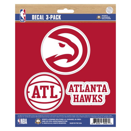 Atlanta Hawks NBA Decal Set - Dragon Sports