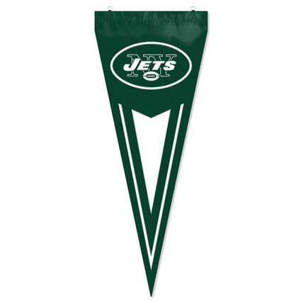 New York Jets NFL 34" Vertical Green Pennant Flag – Embroidered Nylon ...