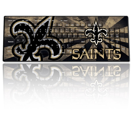 New Orleans Saints NFL Wireless Keyboard - Dragon Sports
