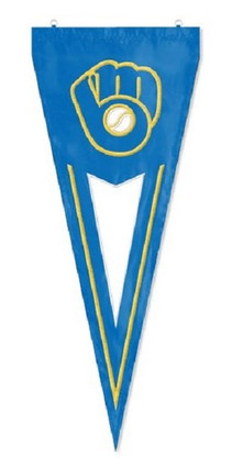 Milwaukee Brewers Logo MLB Pennant Flag - Dragon Sports