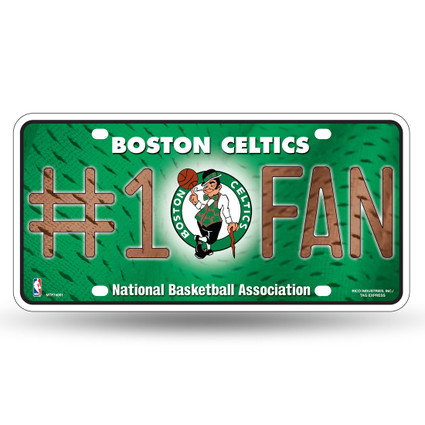 Boston Celtics #1 Fan Metal License Plate - Dragon Sports