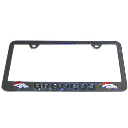 Denver Broncos 3D Chrome License Plate Frame - Dragon Sports