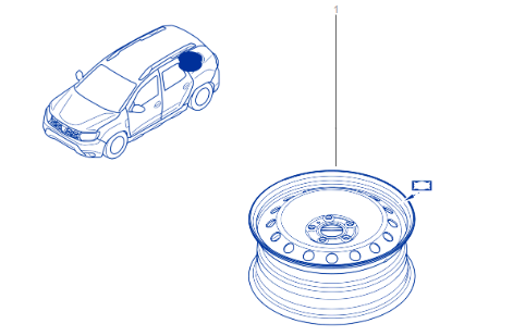 Renault 403000414R WHEEL 1 2 J16 H2