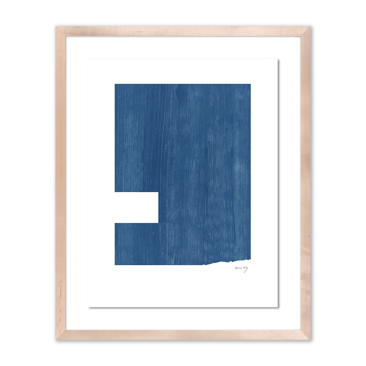 Negative Sign Blue