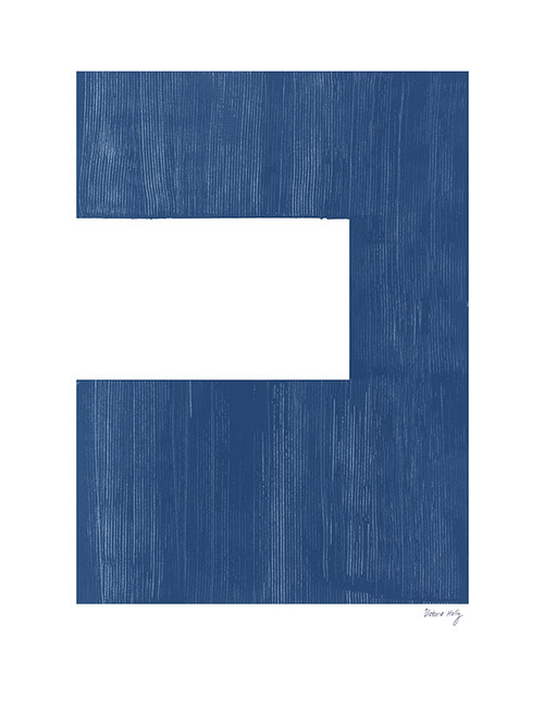 Larger Negative in Blue - Wonderwall Studio
