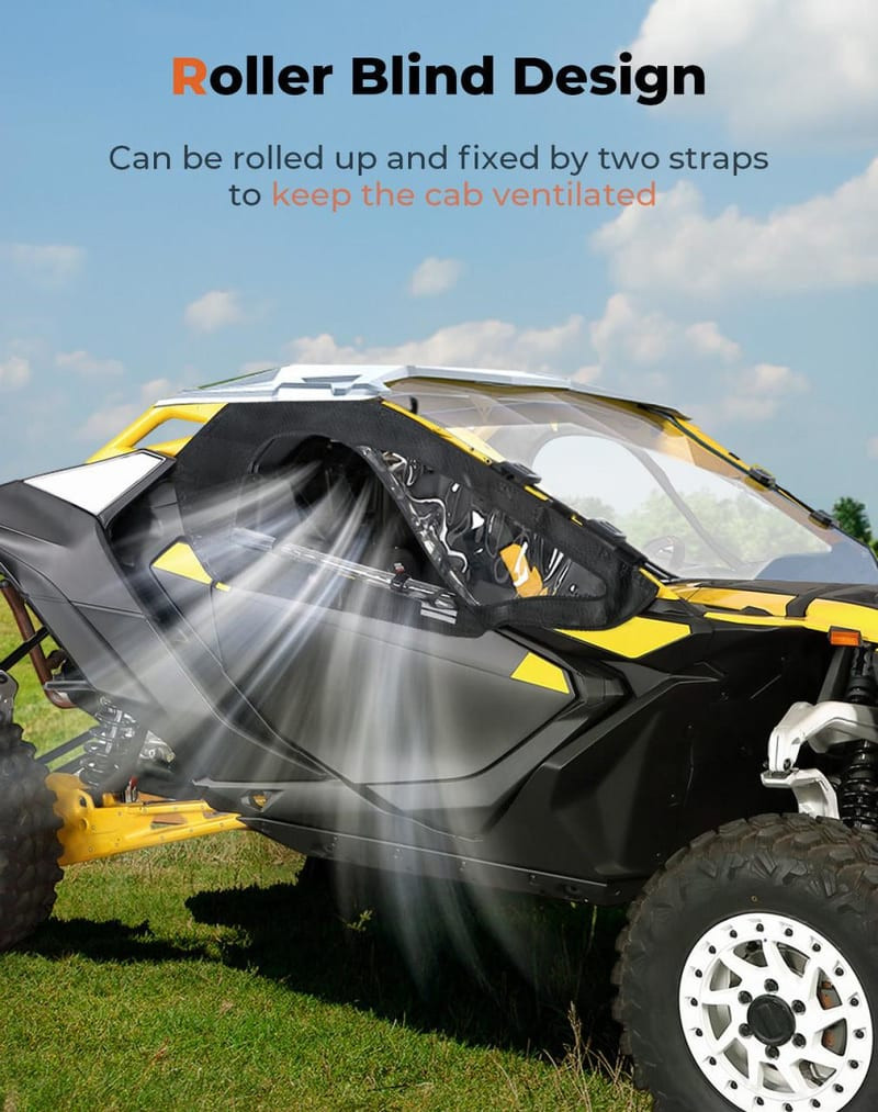 Kemimoto Can-am Maverick R Soft Upper Doors - Side By Side Sports