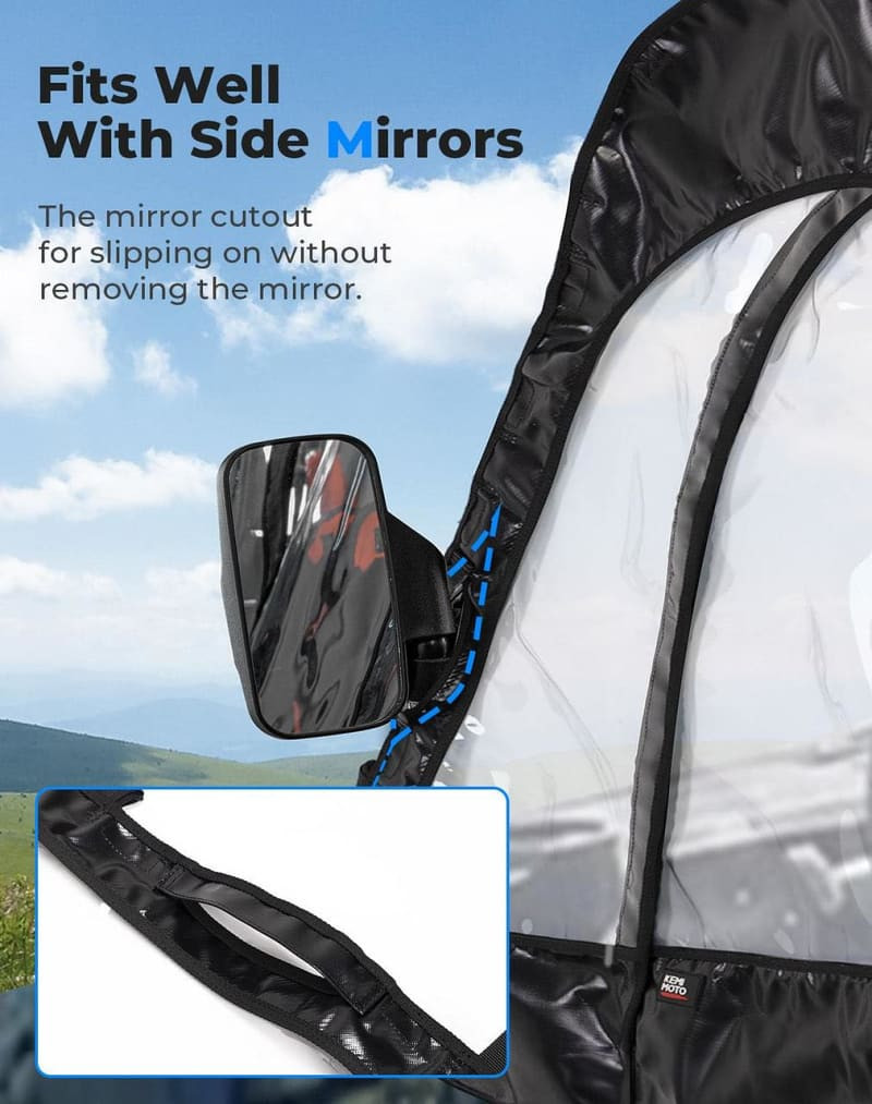 Kemimoto Tracker 800sx Crew Soft Cab Enclosure Doors - Side By Side Sports