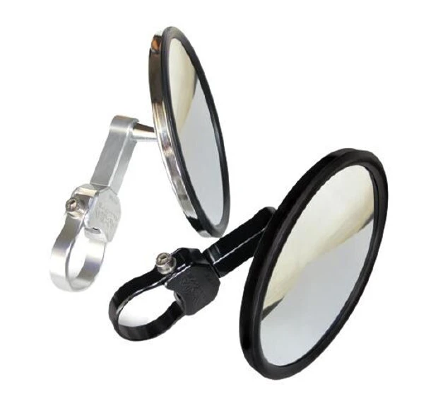 Axia Alloys 5.0" Round Billet Arm Side Mirror (convex Glass) - Side By ...