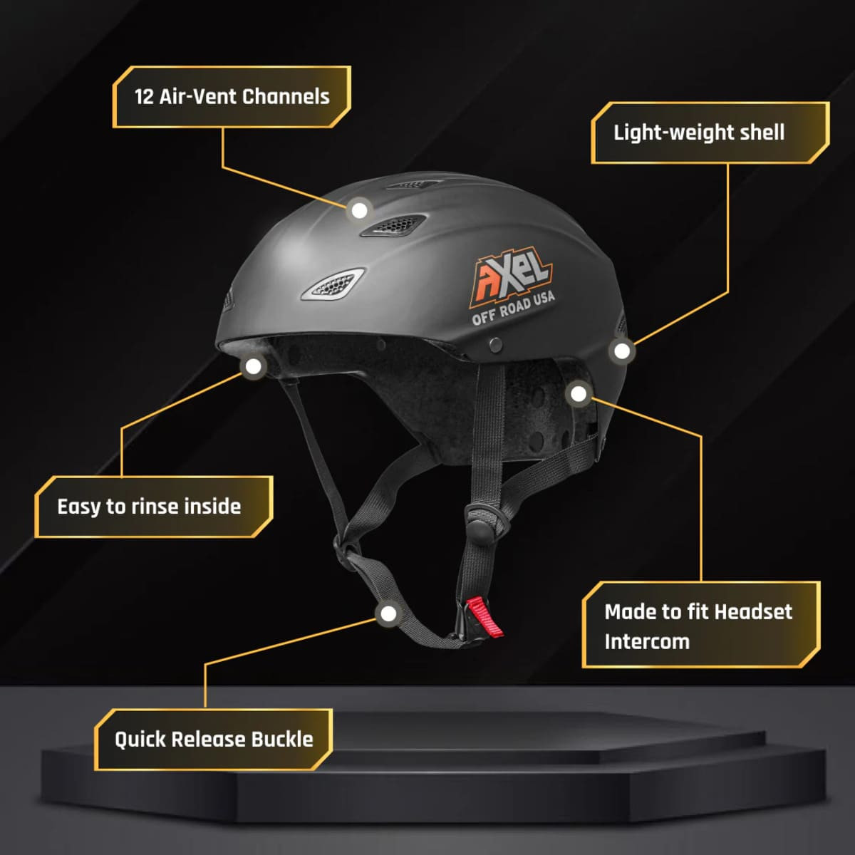 Axel Off Road GRIT D.O.T. Helmet - Side By Side Sports
